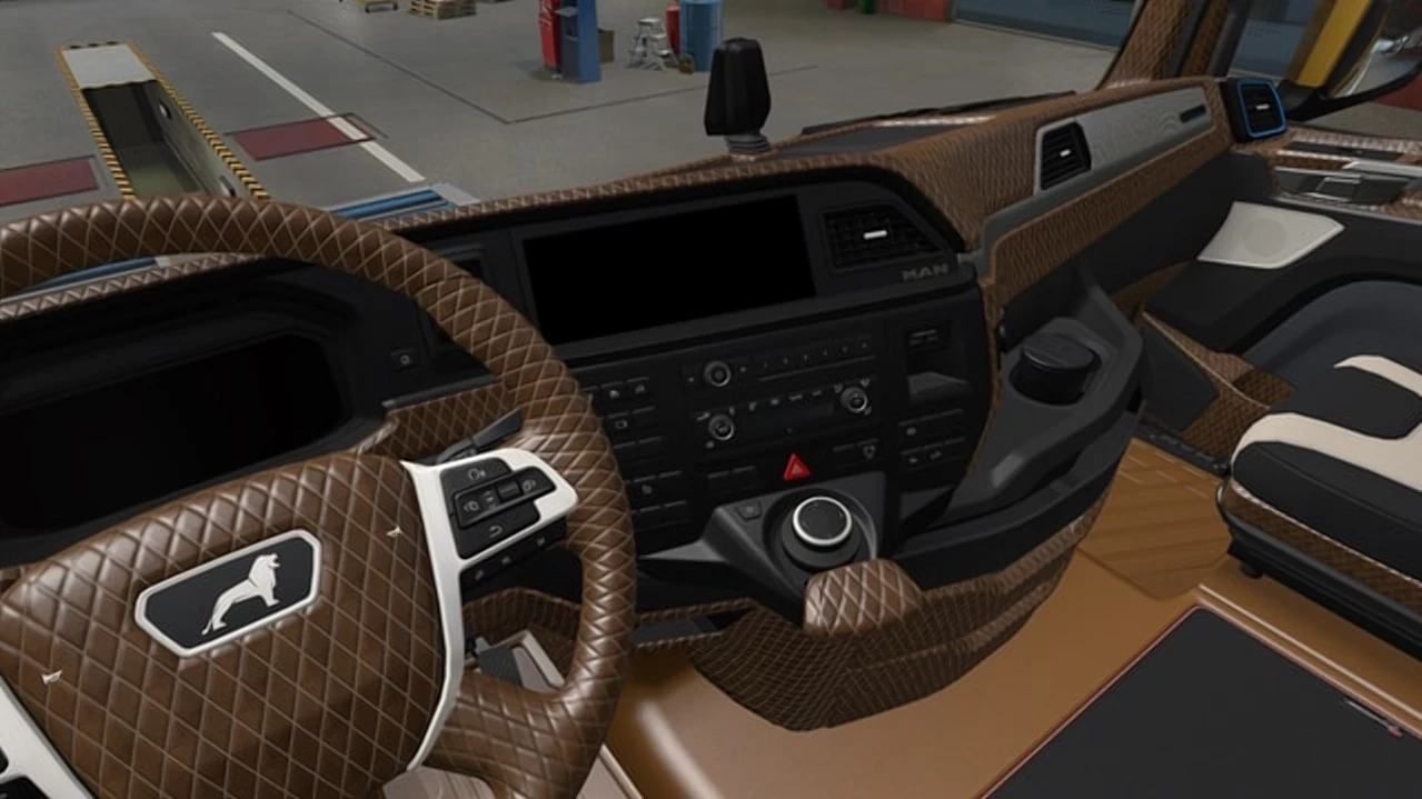 MAN TGX 2020 Black Beige Interior v 1.0 - Allmods.net