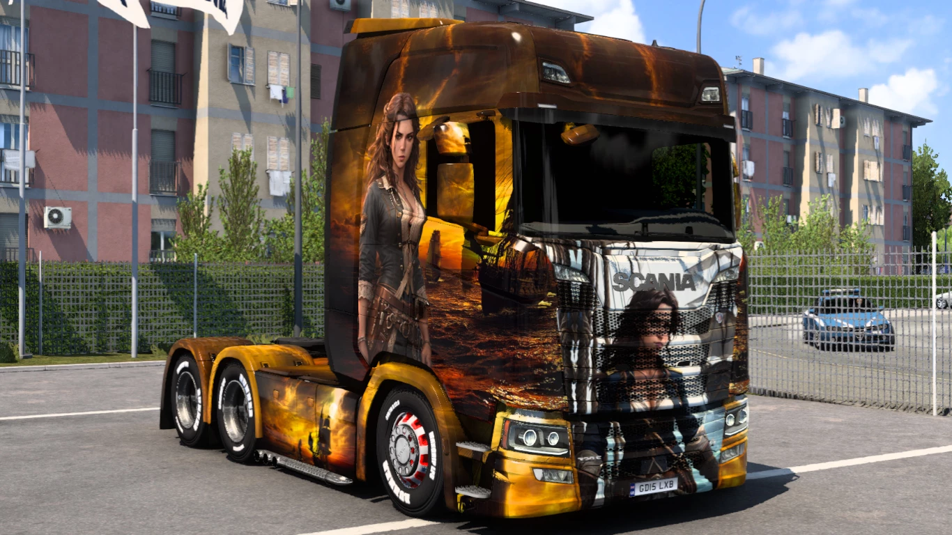Scania Pirate Woman Skin 1.49 - Allmods.net