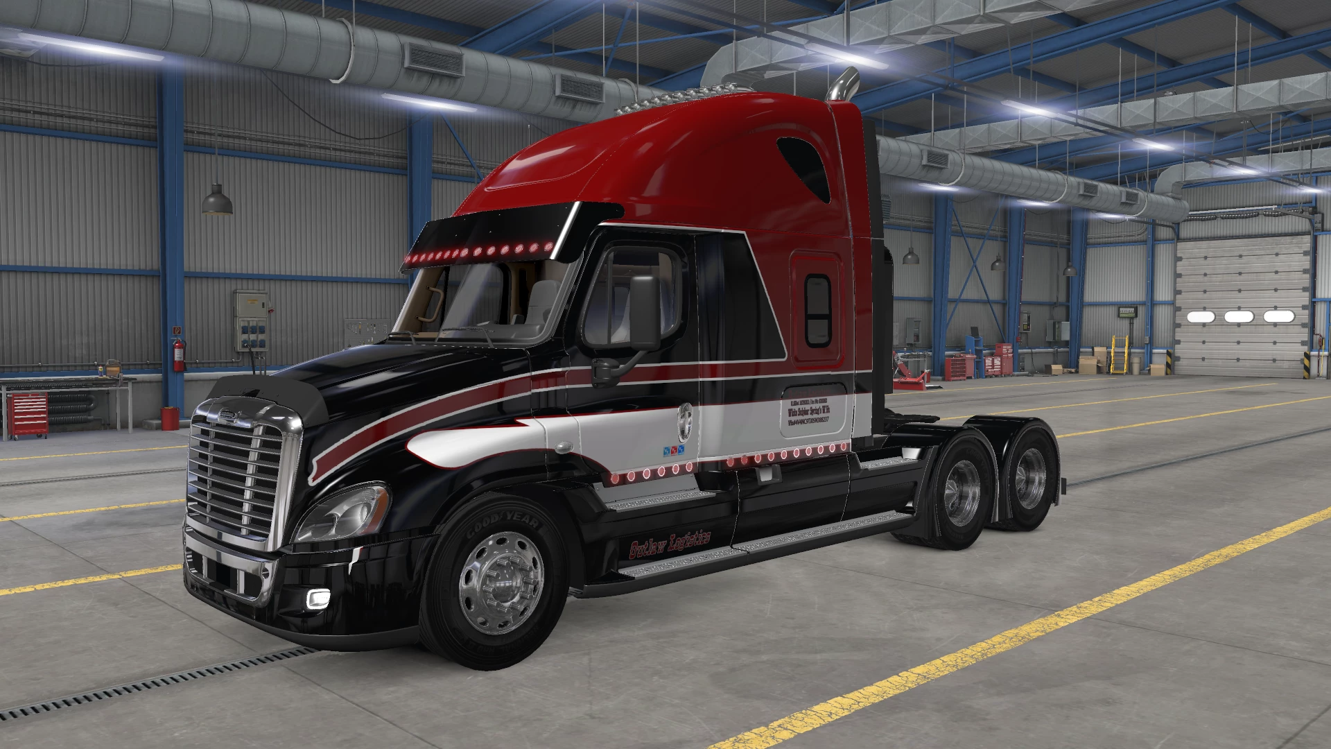FREIGHTSHAKER CASCADIA RED BLACK OLD SCHOOL 1.48 - Allmods.net