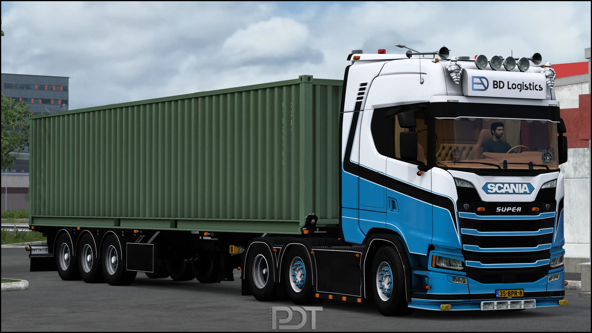 Scania 450S + Trailer BD Logistics v2.0 1.49 - Allmods.net