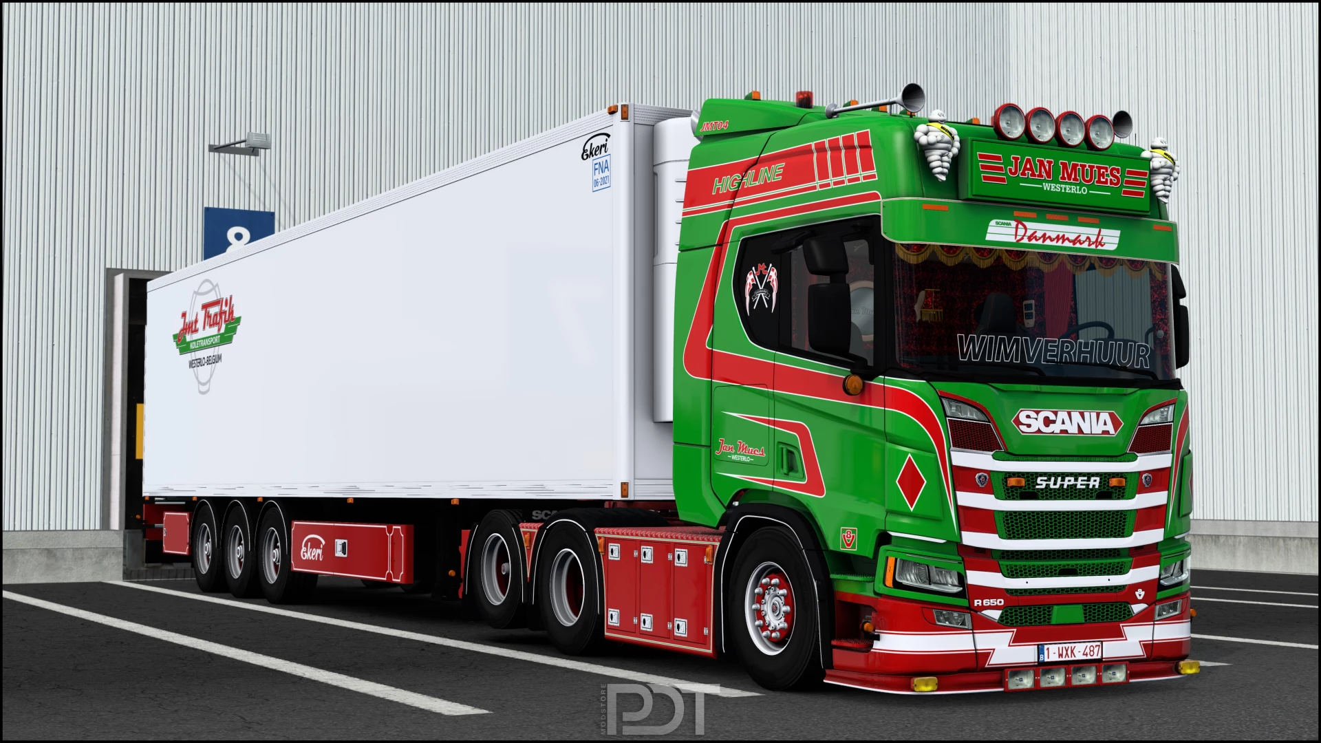 Scania R650 + Trailer Jan Mues v7.0 1.53 - Allmods.net