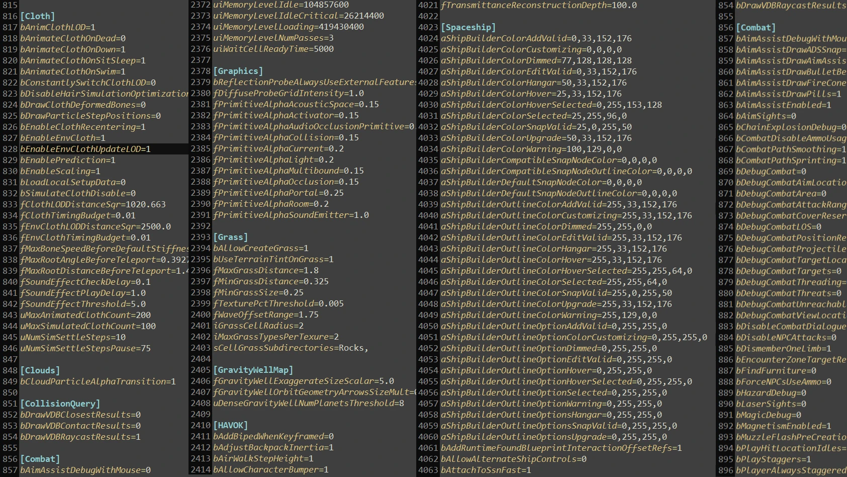 Complete StarfieldCustom INI File (For Reference) V1.1 - Allmods.net
