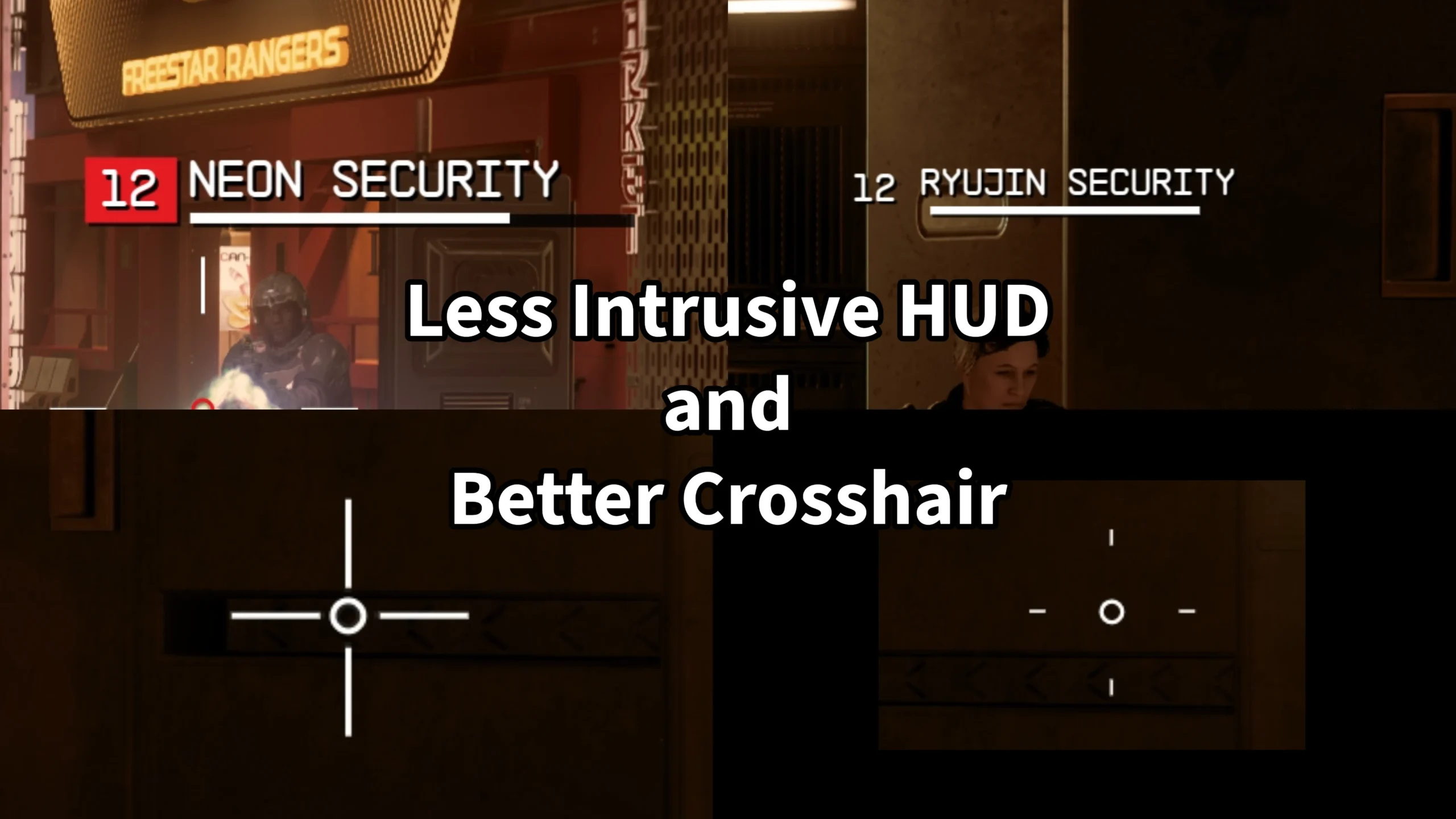 Less Intrusive HUD and Better Crosshair V1.0 - Allmods.net