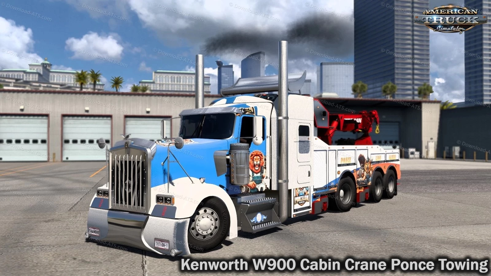 KENWORTH W900 CABIN CRANE PONCE TOWING V1.0 1.49.X - Allmods.net