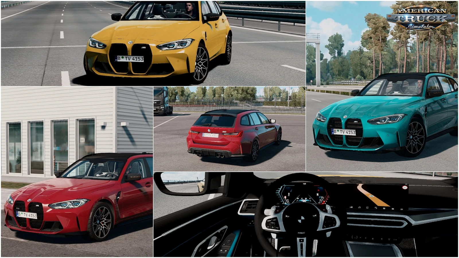 BMW M3 G80 Touring 2023 + Interior V3.0 (1.55.x) - Allmods.net