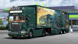 SCANIA STREAMLINE 620 DQF + FLOWER SHUTTLE TRAILER v 2.0 ETS2 1.49.x - Allmods.net