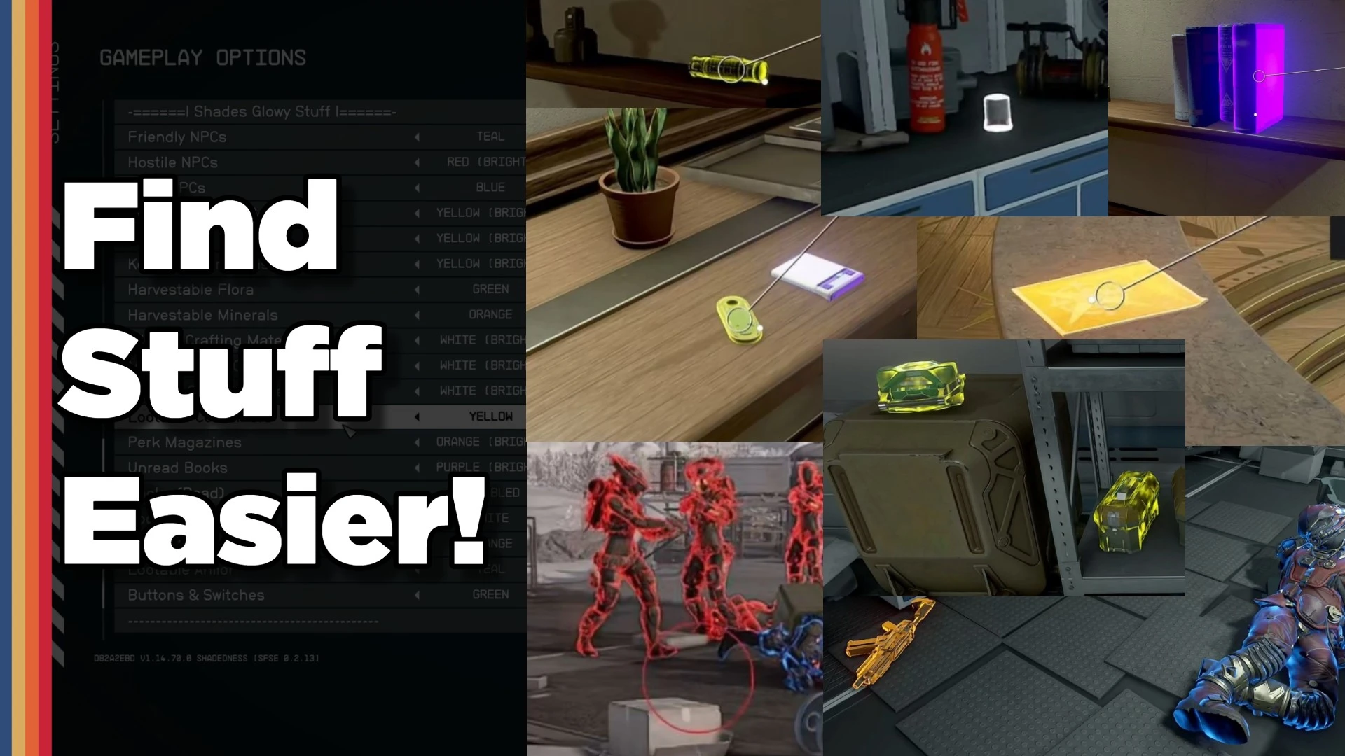 Shades Glowy Stuff (Glowing Highlight without Scanner - Accessibility Enhancements) V1.0 ...