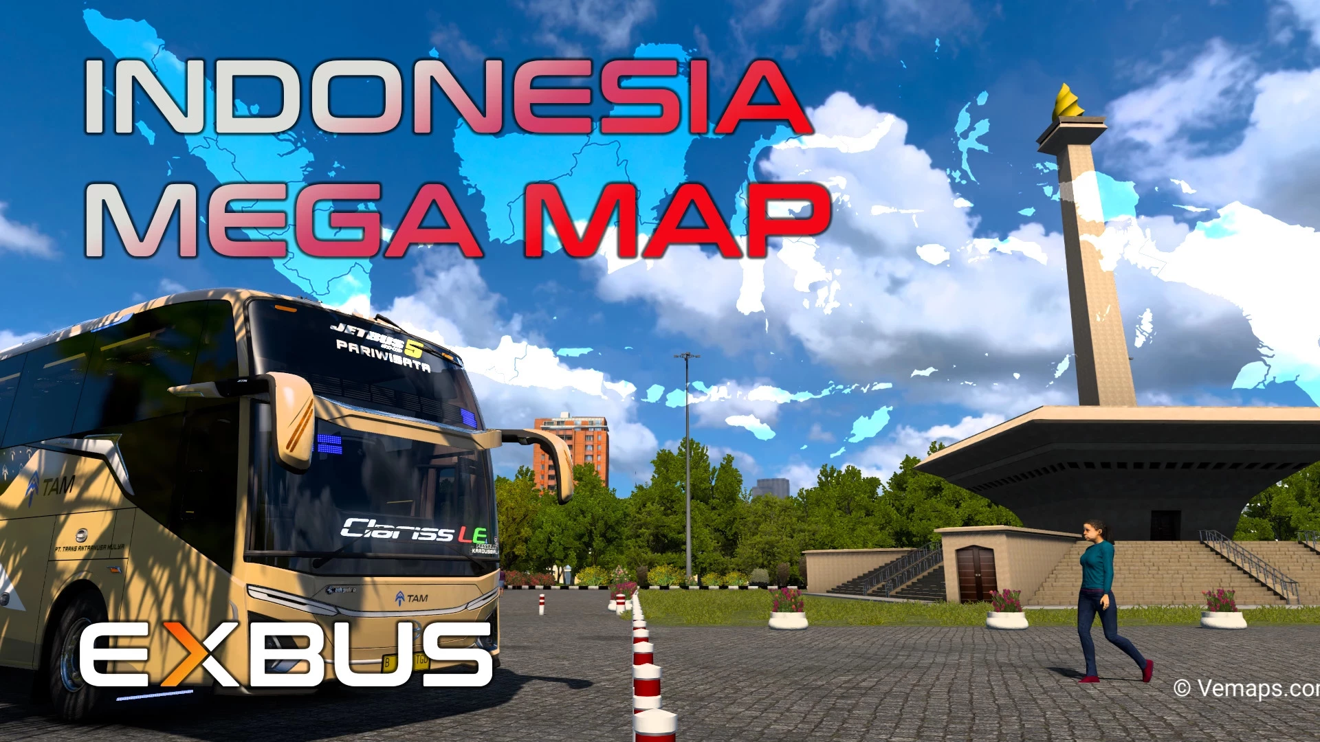 INDONESIA MEGA MAP ETS2 1.5X - Allmods.net