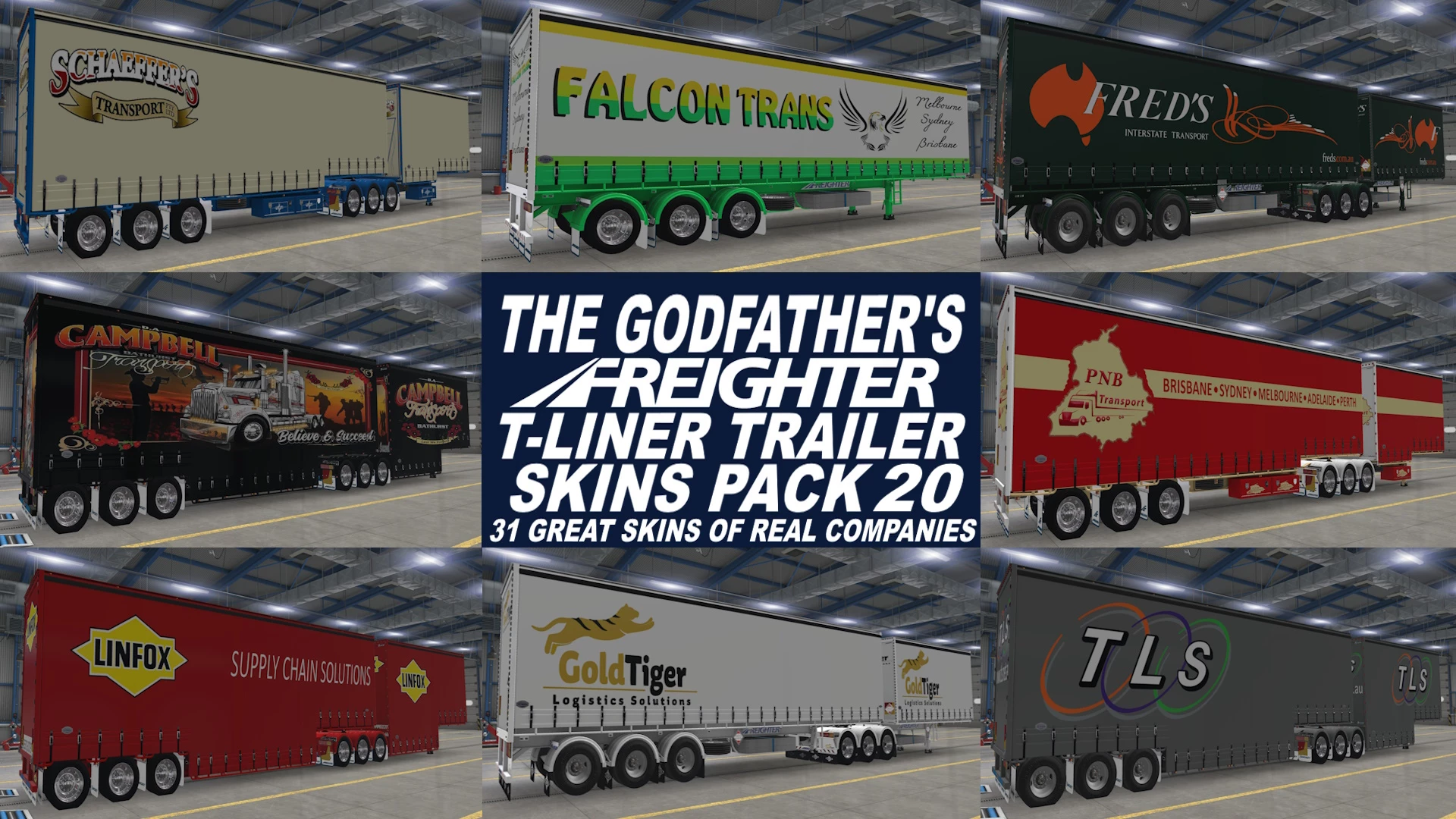 The Godfather's Freighter T-Liner Trailer Skins Pack 20 V1.0 - Allmods.net