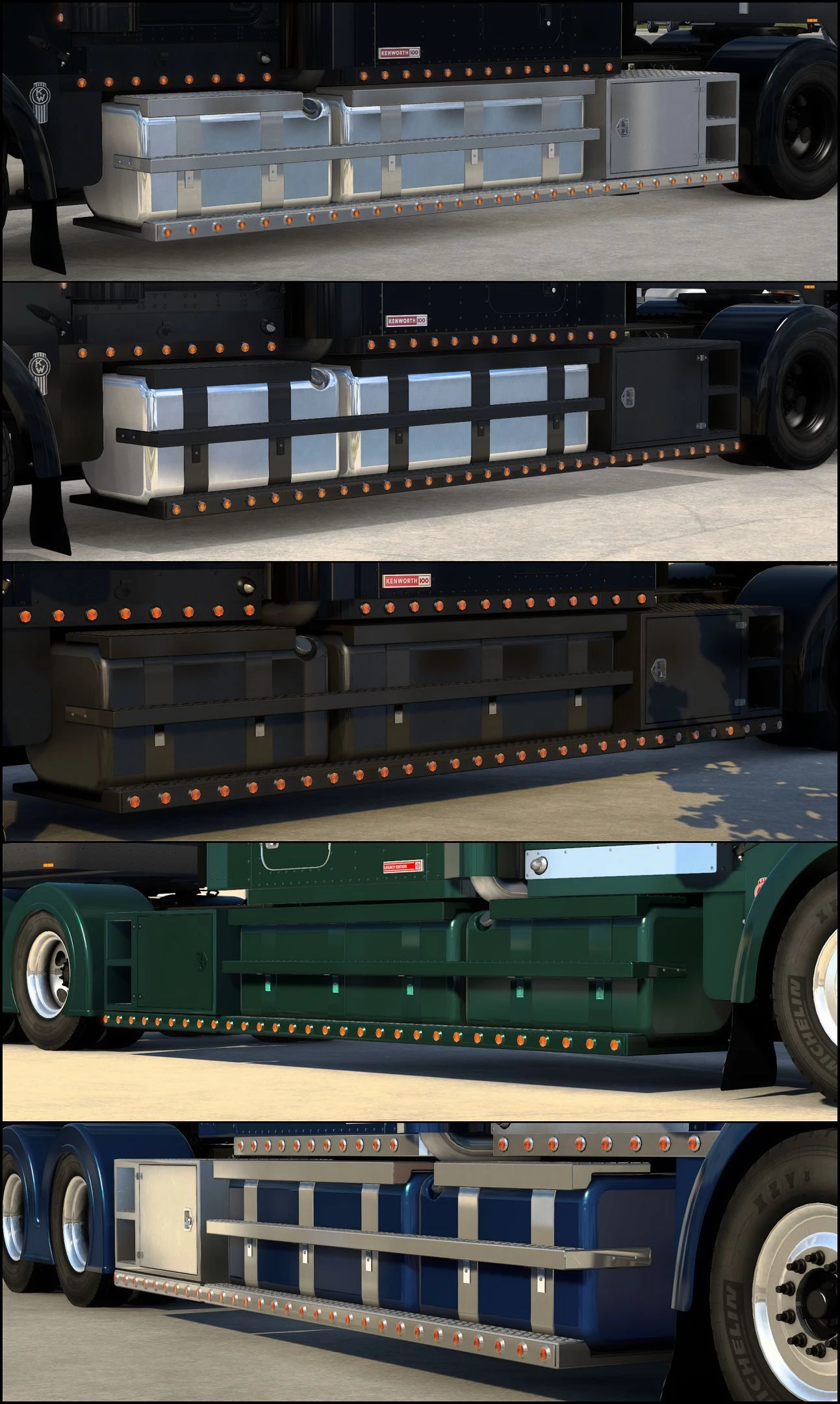 Custom Fueltanks for SCS Kenworth W900 V1.0 - Allmods.net