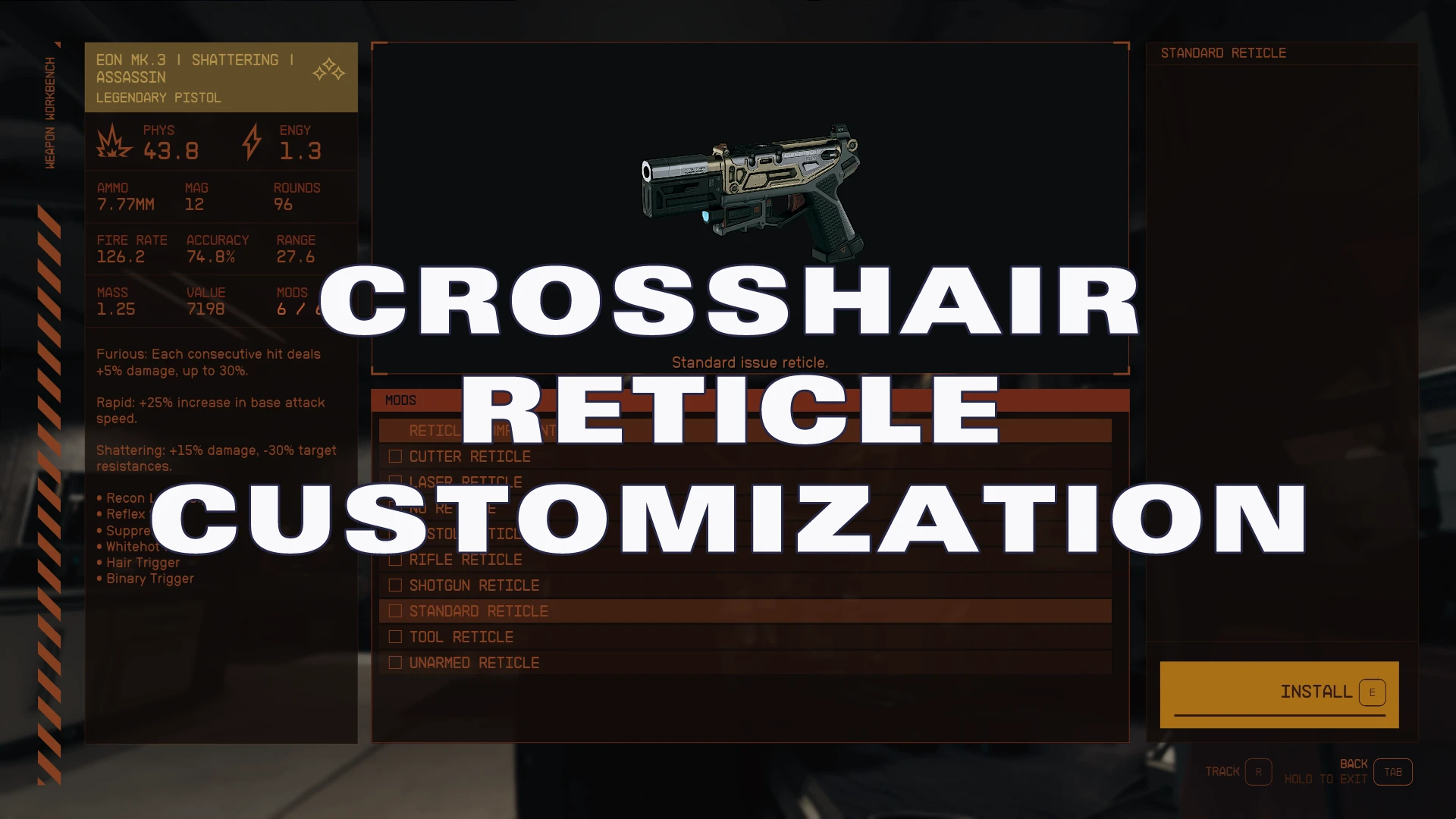 Crosshair Reticle Customization - CRC V1.2.3 - Allmods.net