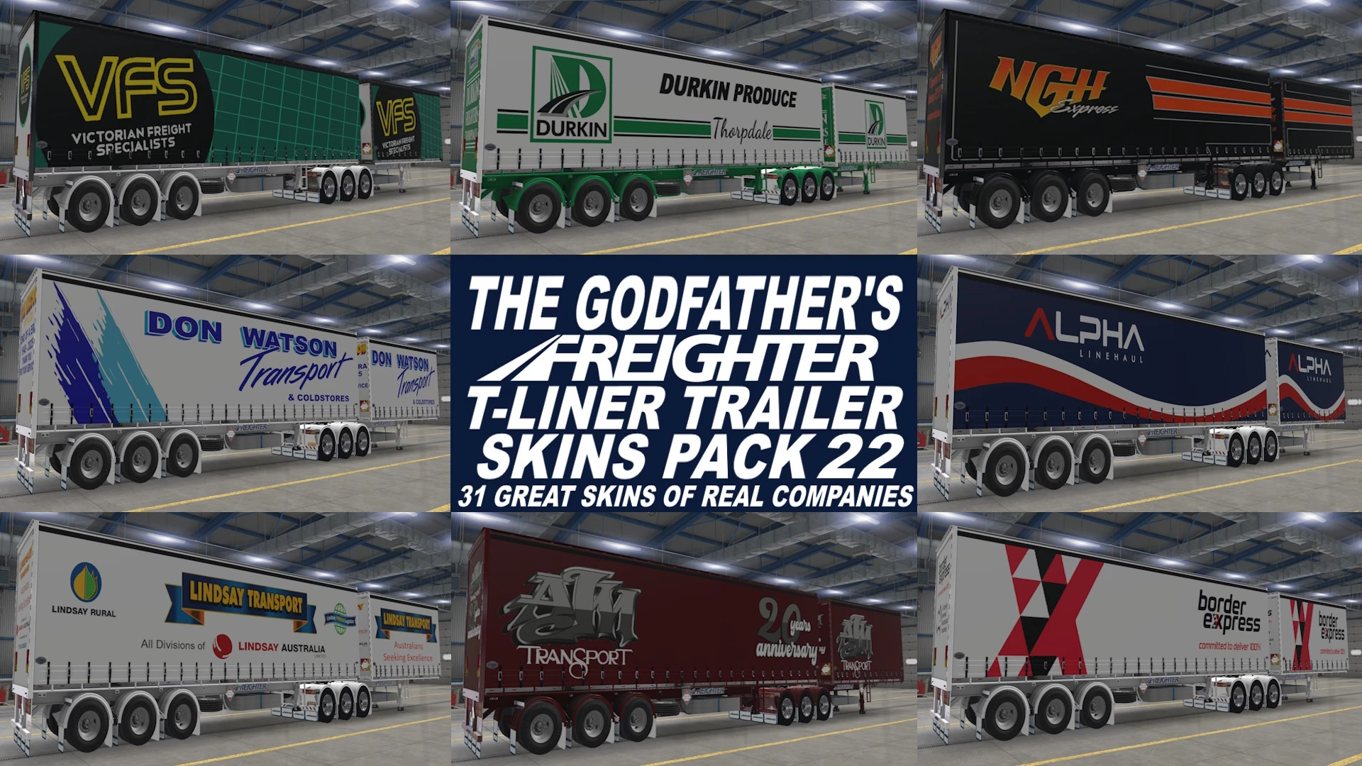 The Godfather's Freighter T-Liner Trailer Skins Pack 22 - Allmods.net