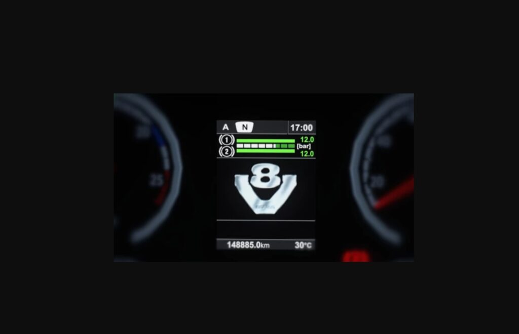 V8 Screen for Scania Old Exclusive Panel Realistic Dashboard Computer ...