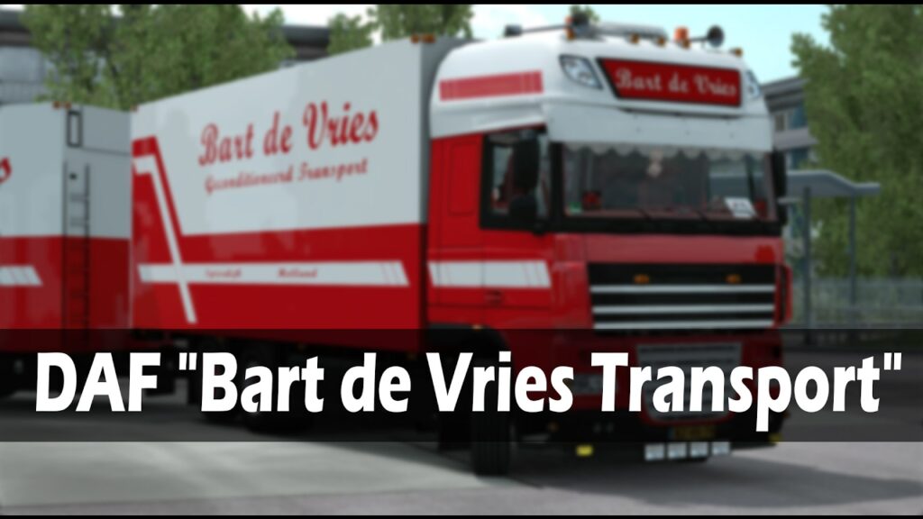DAF XF 105 + Trailer “Bart De Vries” v11 1.59 - Allmods.net