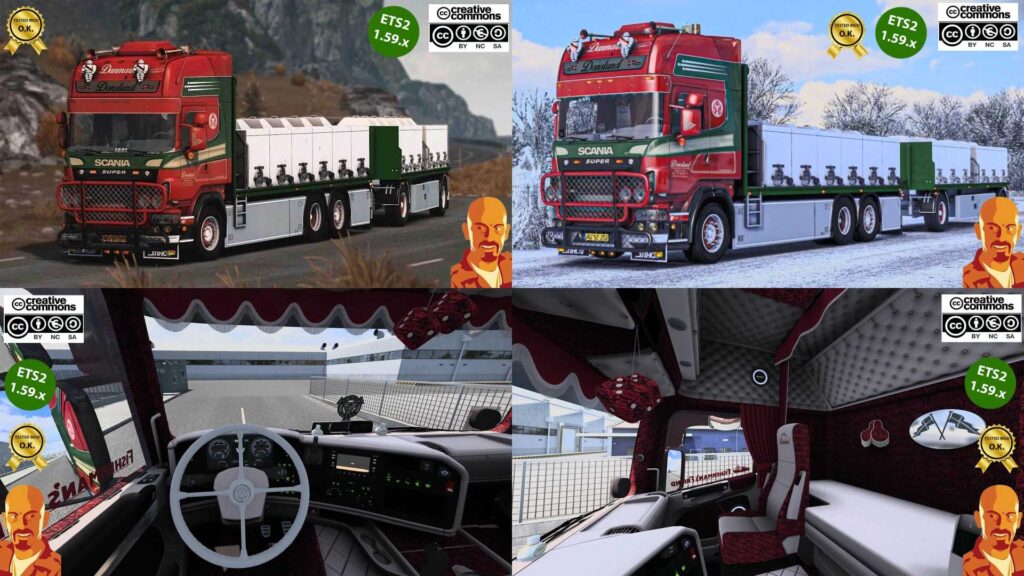 SCANIA R560 DONSLUND + TRAILER v6.0 1.59.x - Allmods.net