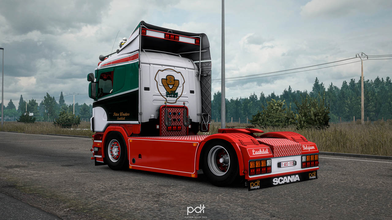 Scania 164L + Trailer "Pwt Thermo" v2.0 1.59 - Allmods.net